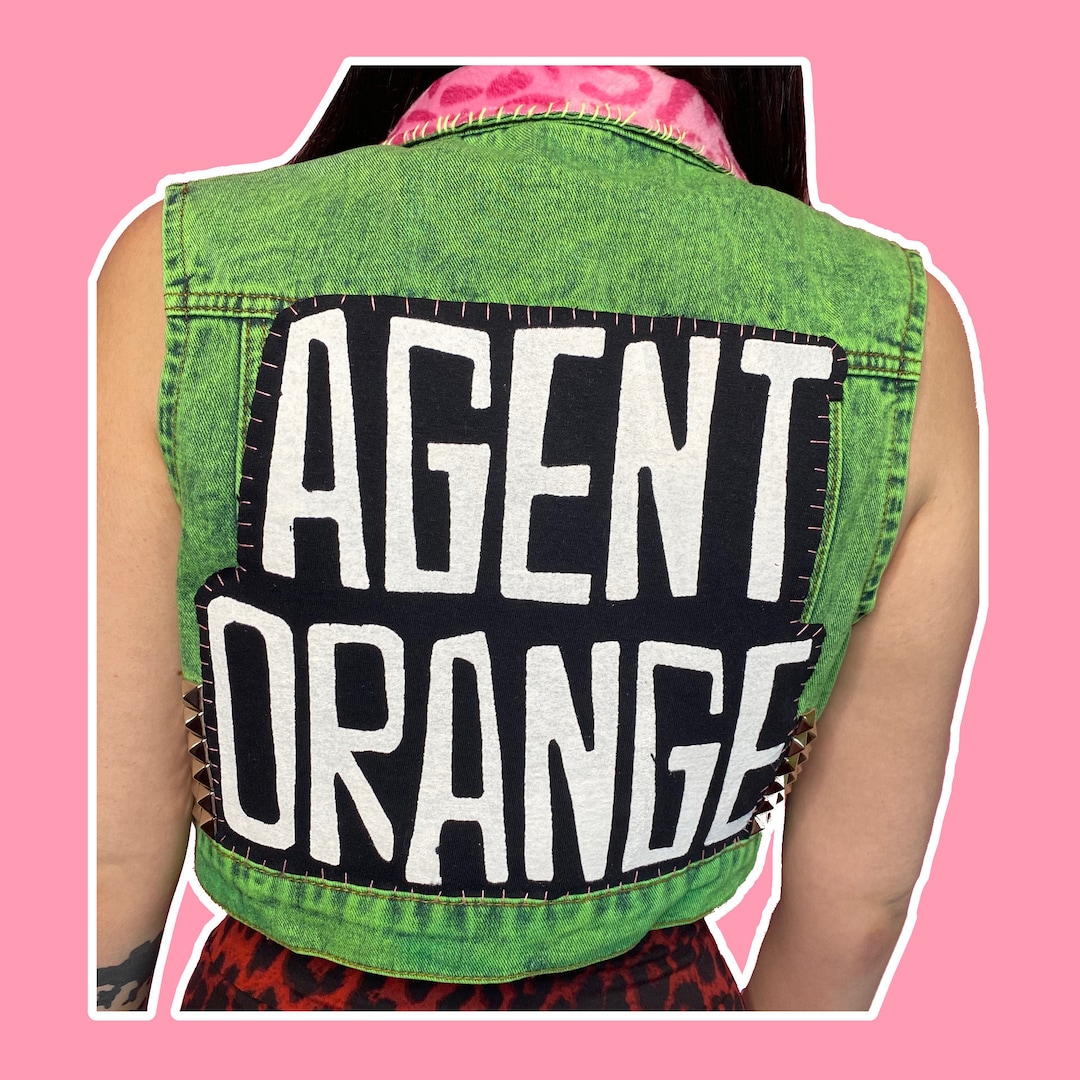 DIY Green Punk Rock Vest - Etsy