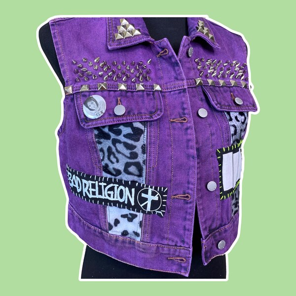 Punk Vest - Etsy