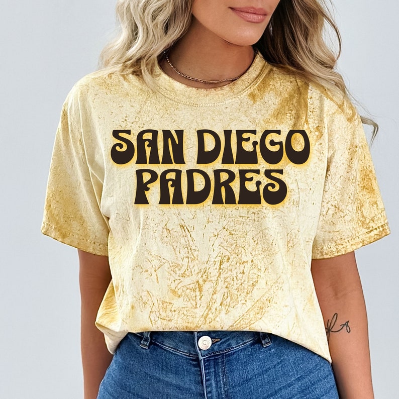 Retro San Diego Padres Baseball Comfort Colors Graphic Tee, Tie-dye ...