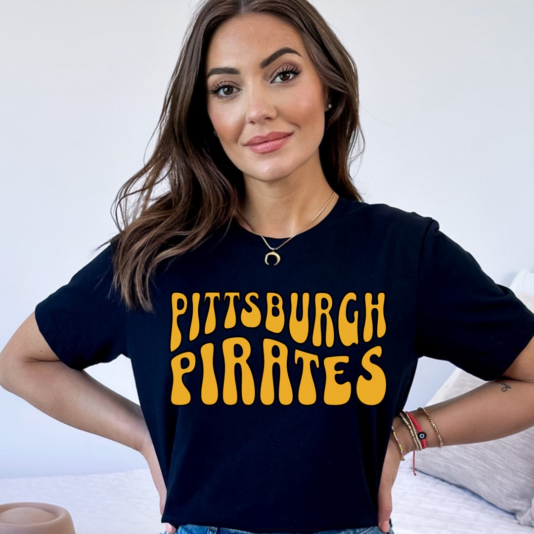 Groovy Pittsburgh Pirates Short Sleeve Shirt, Cute Pirates Baseball ...
