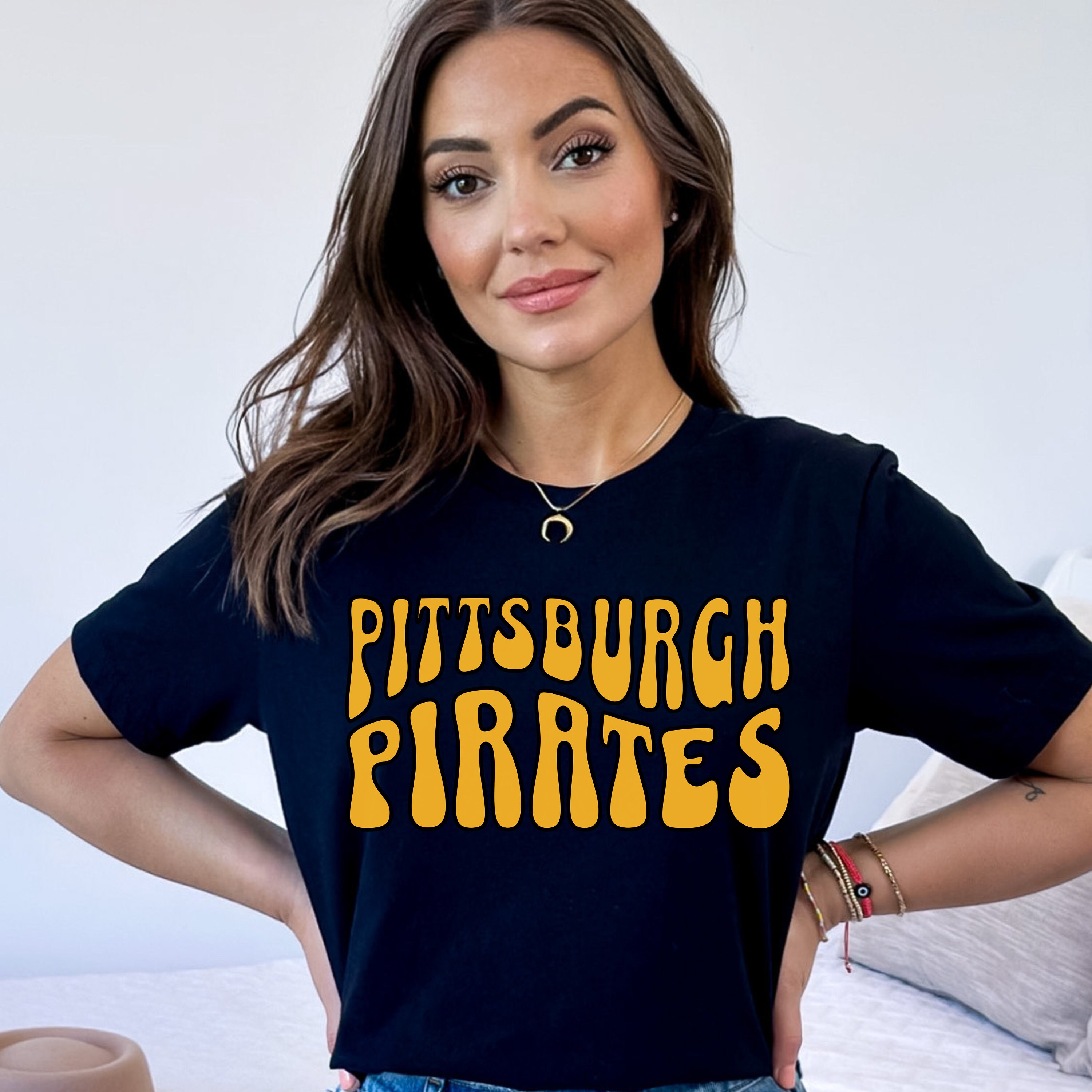 Groovy Pittsburgh Pirates Short Sleeve Shirt, Cute Pirates Baseball ...