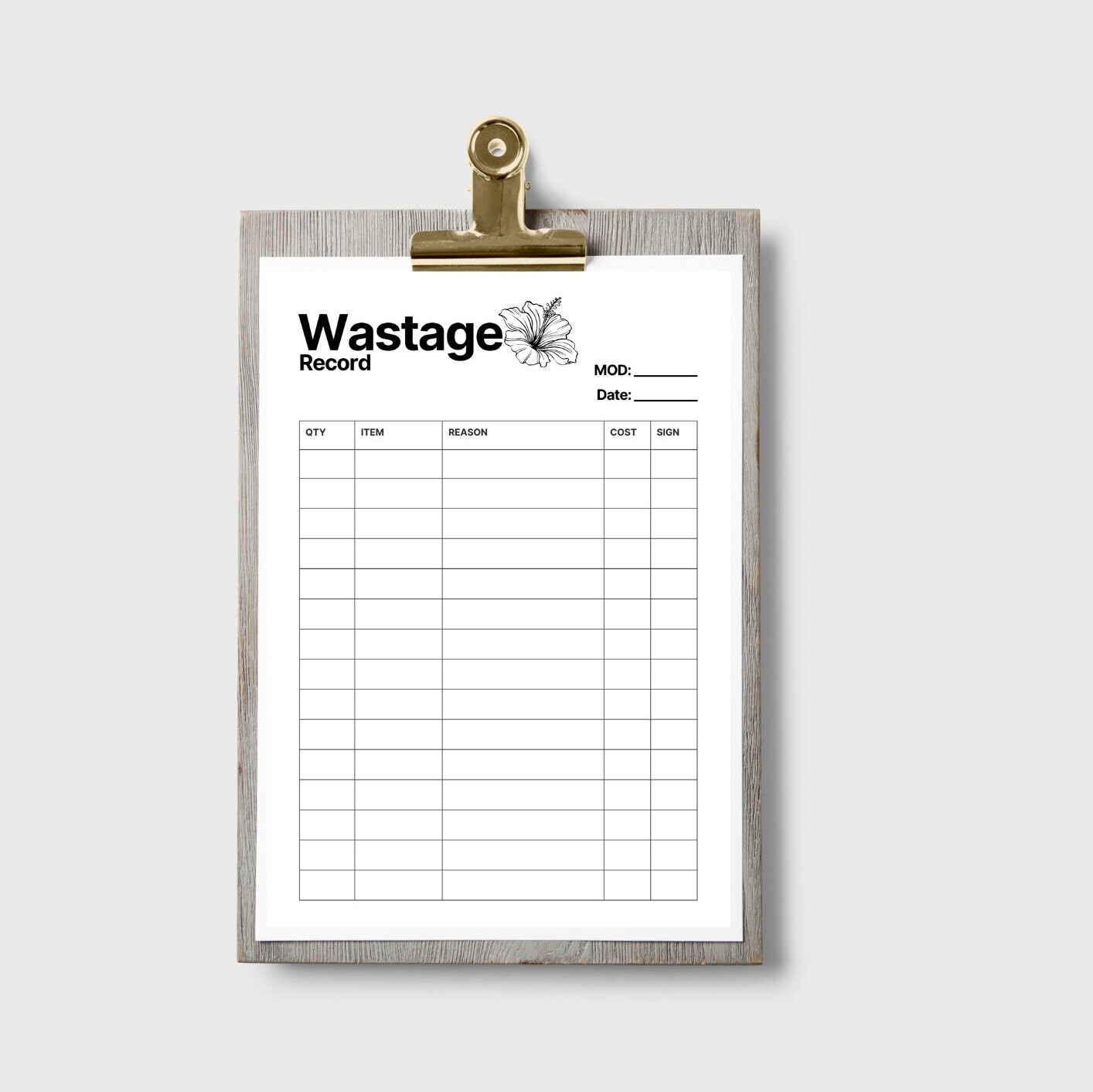 Wastage Report Management Tool - Etsy