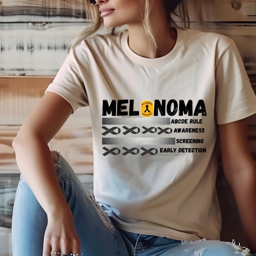 Melanoma Awareness Tee: ABCDE Rule, Skin Cancer Screening Shirt - Etsy