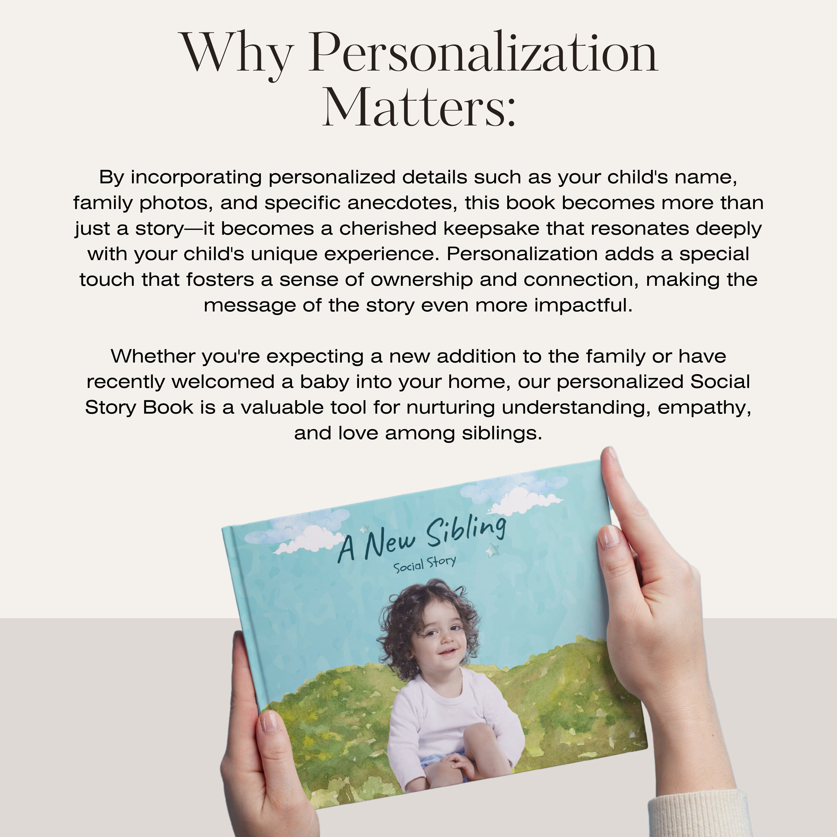 Personalized Social Story Book: Welcoming a New Sibling Home - Etsy