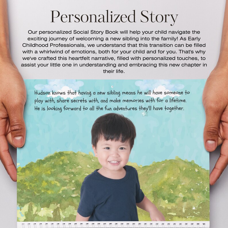 Personalized Social Story Book: Welcoming a New Sibling Home - Etsy