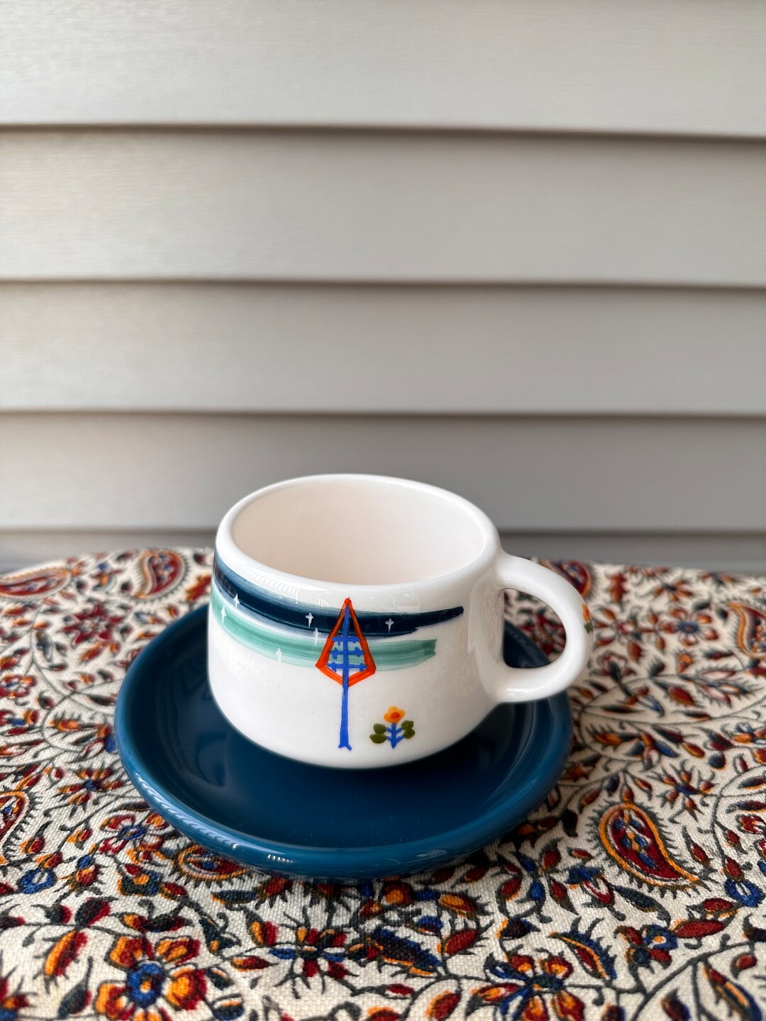 Ceramic Tea Cup and Saucer, Gift, Home, Kitchen, Gift for Everyone ...