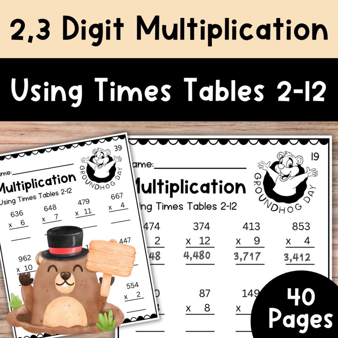 Groundhog Day Multiplication: Mastering 2- and 3-digit Numbers Using ...