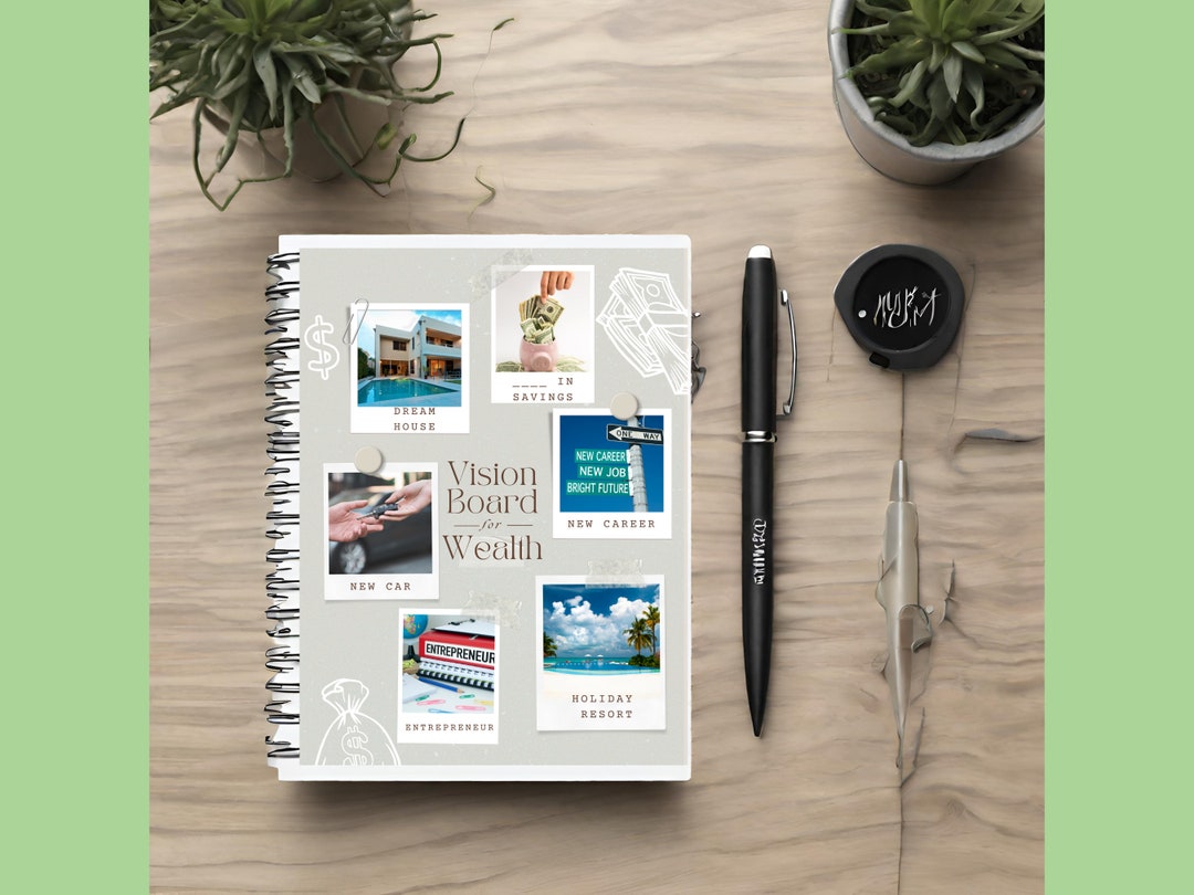 Spiral Vision Board Journal/notebook. Manifesting Your Dreams and ...