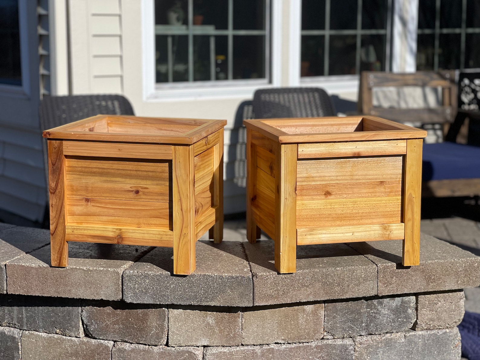 DIY Planter Box Plans Farmhouse Square Design Woodworking Planter ...