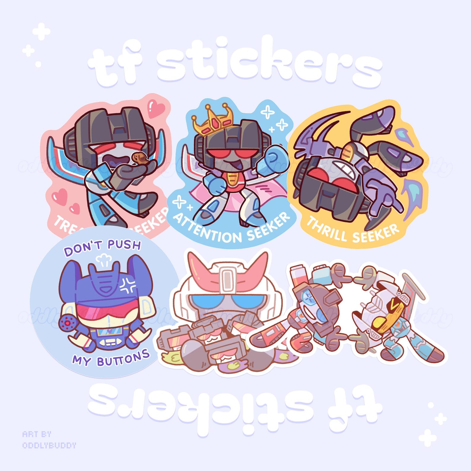Tf Chibi Stickers - Etsy