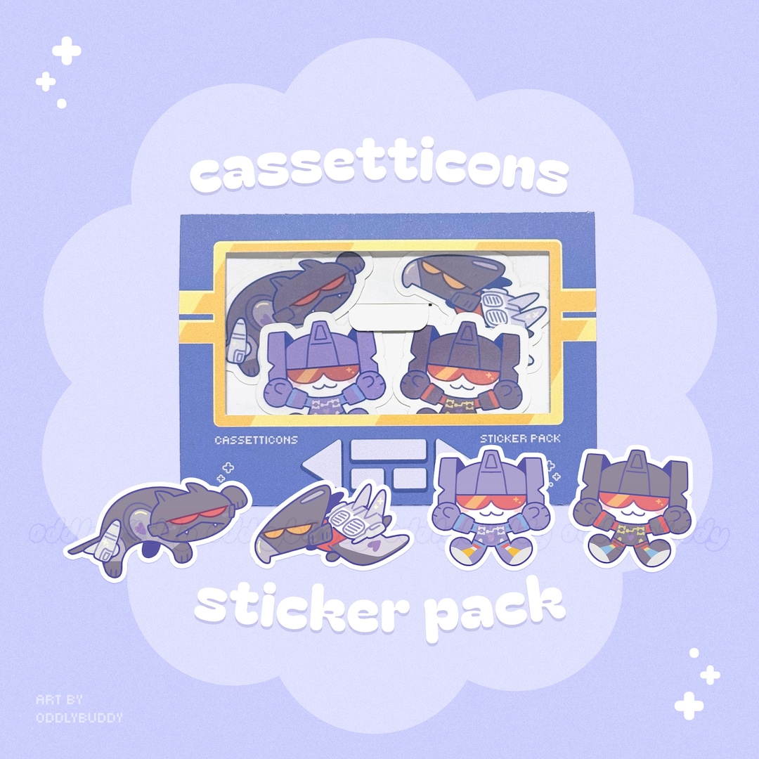 Cassetticons Sticker Pack - Etsy