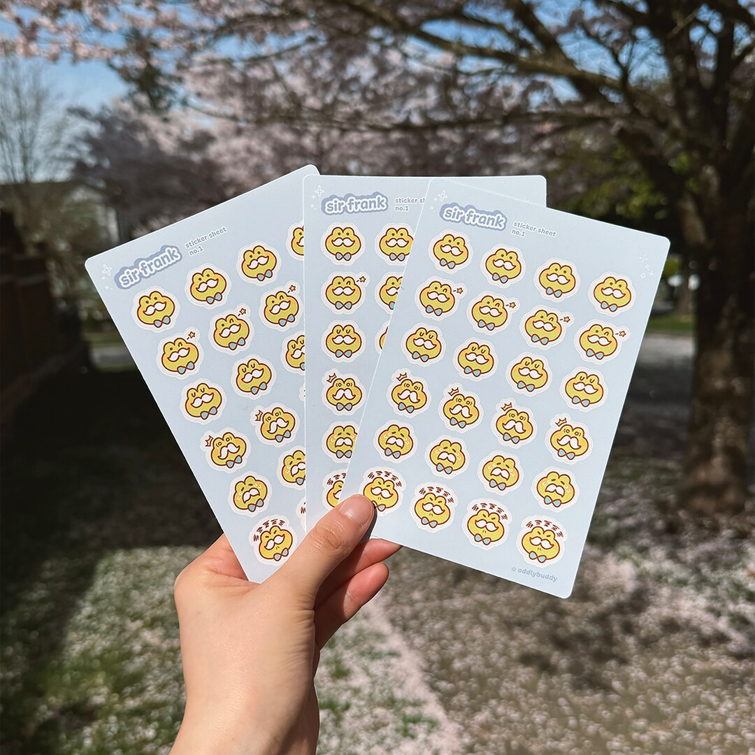 Sir Frank Sticker Sheet No.1 Cute Frog Mood Trackers for Bullet Journal ...