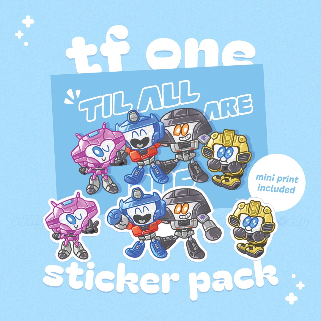 Tf One Sticker Pack + Mini Print Set - Etsy