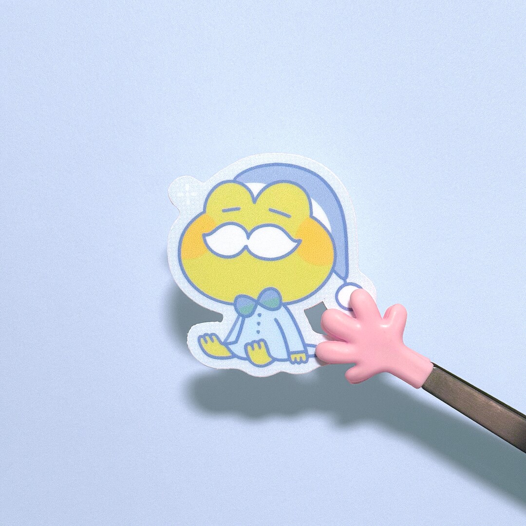 Pajamas Frank Sticker | Sleepy Frog Vinyl Decal - Etsy