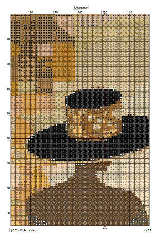 Eiffel Tower Cross Stitch Chart, L'elegance, Embroidery Pattern, Modern ...