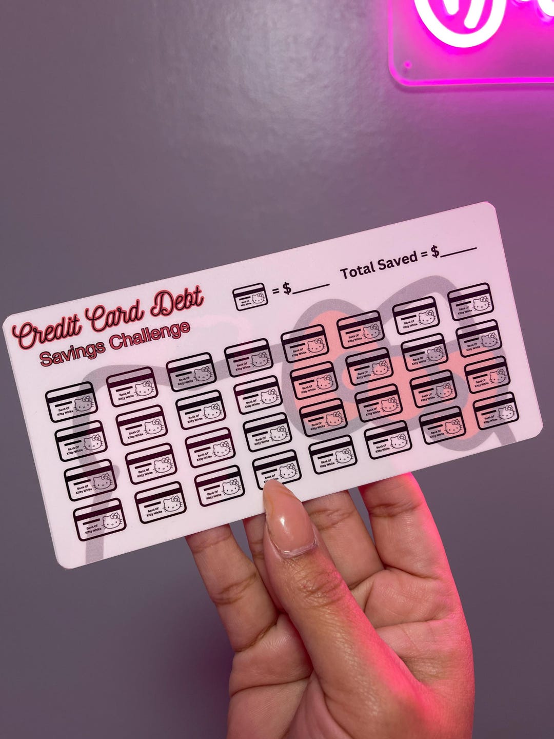 Credit Card Debt Savings Challenge - Etsy