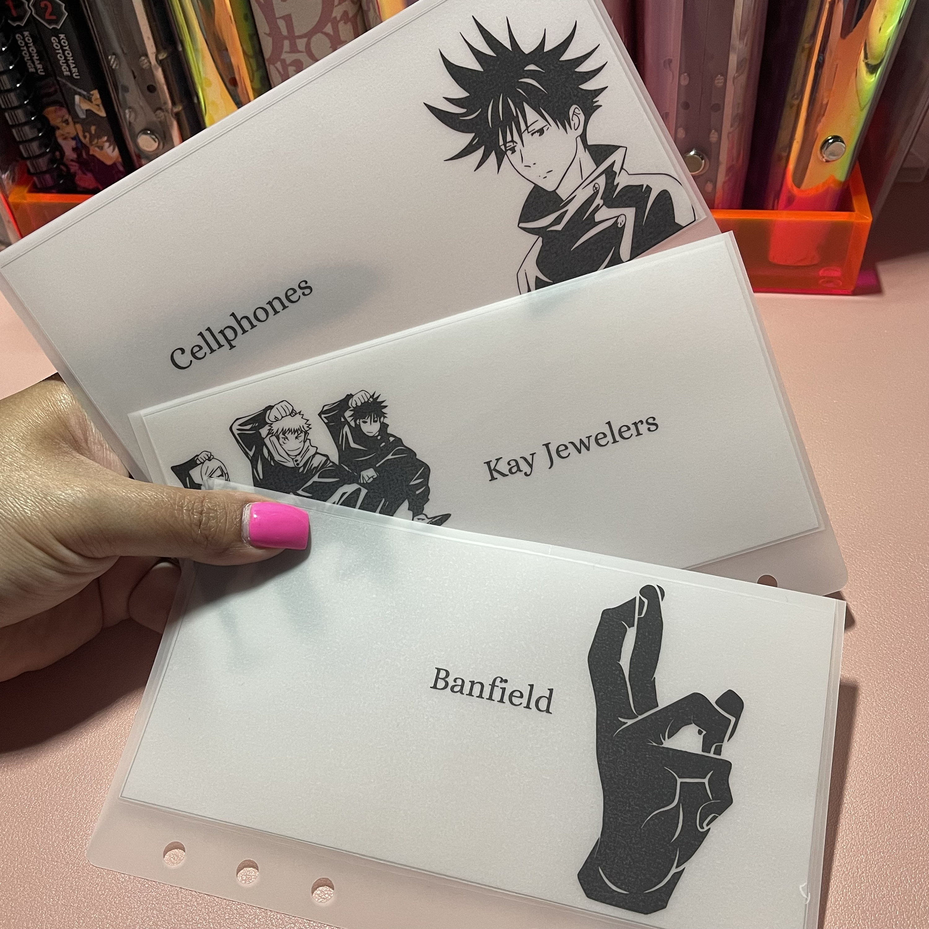 Anime JJK Cash Envelope|custom Anime Cash Envelopes|personalizable - Etsy
