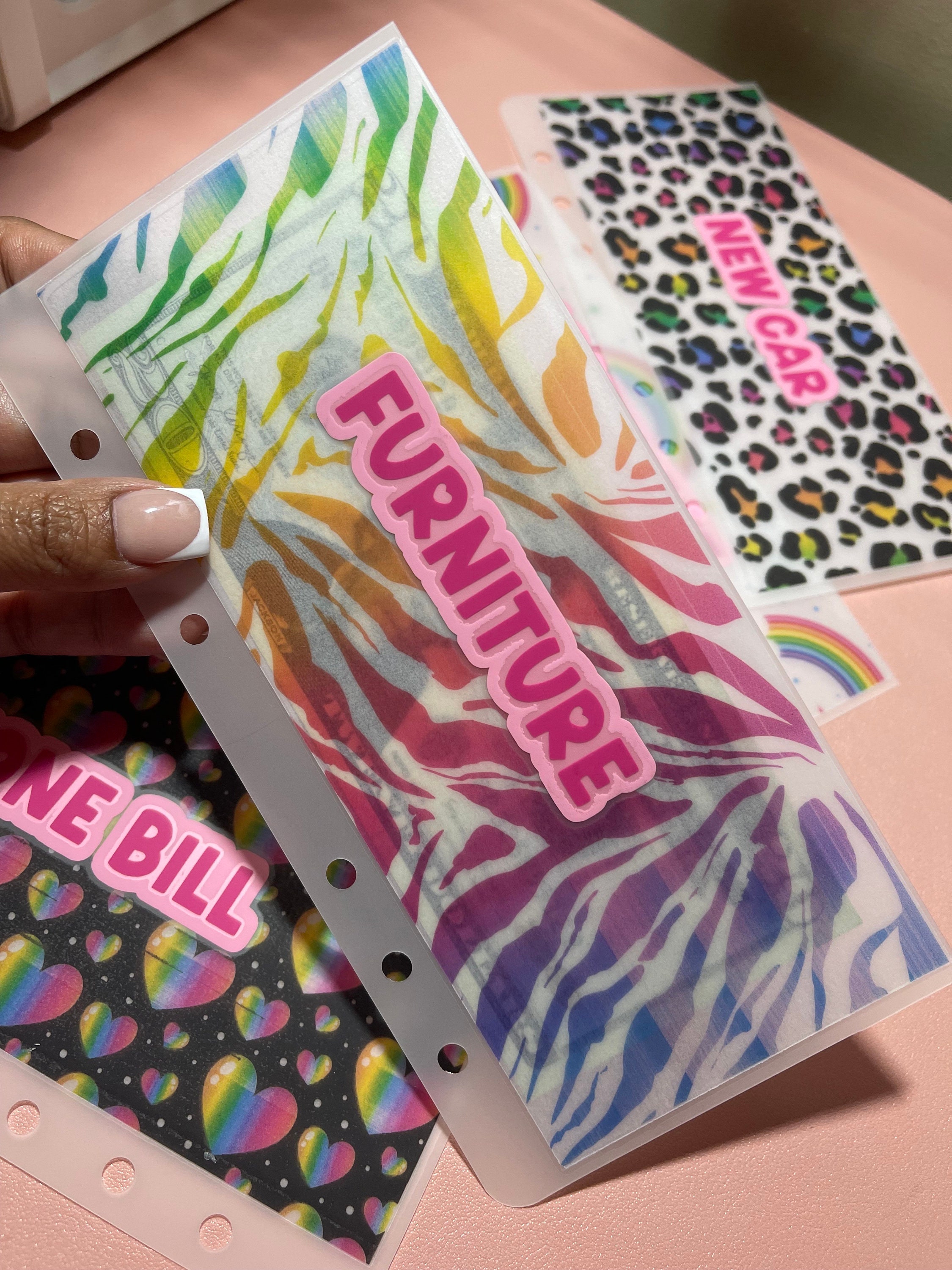 Lisa Frank Inspired Cash Envelopes - Etsy