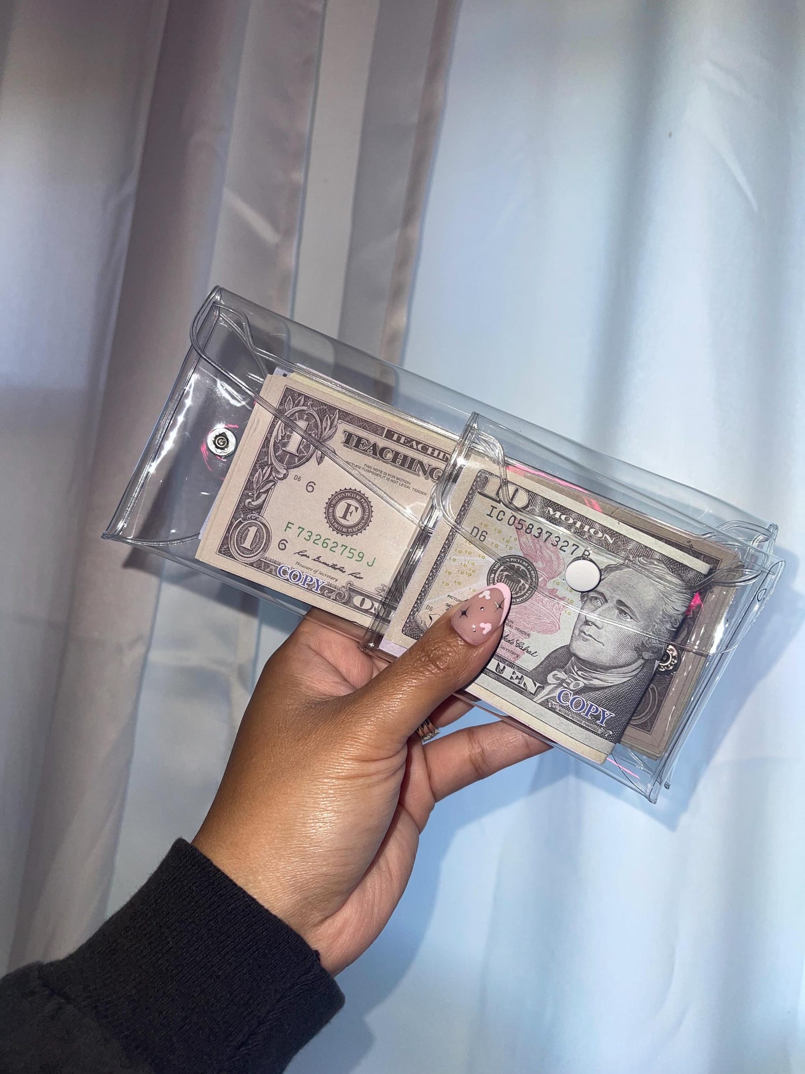 Transparent Money Pouch | Coin Purse | Money Storage - Etsy