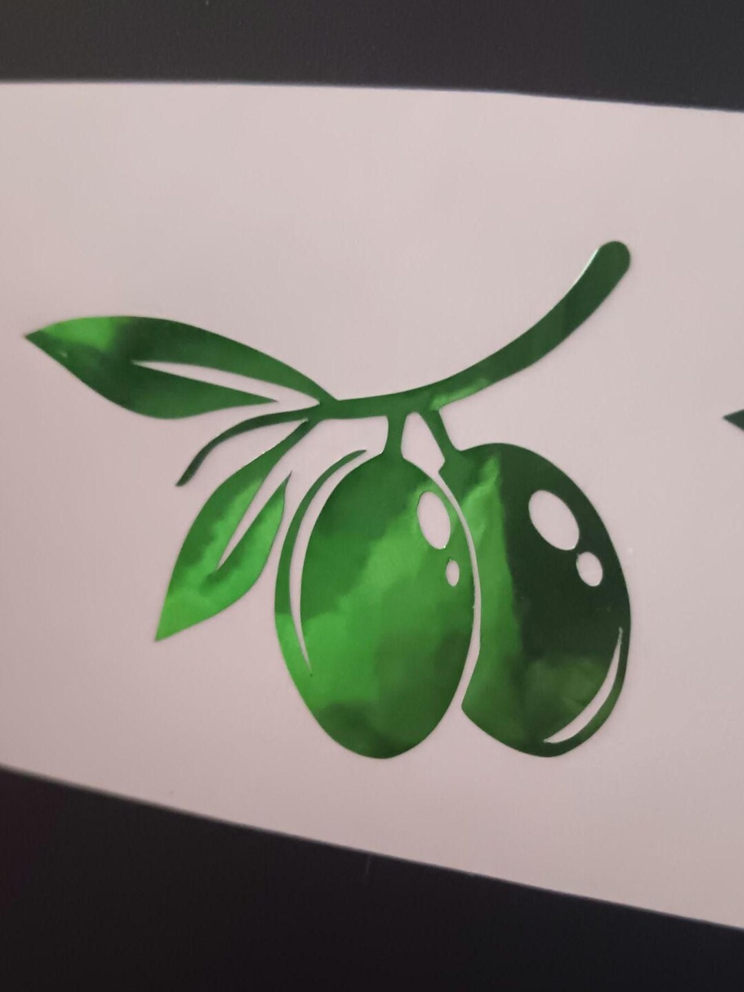 Chrome Olive Branch Decals, Metallic Stickers - Set of 8 - Etsy