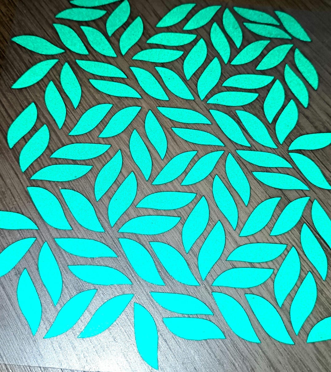 Reflective Leaves Decals, Bicycle, Car, Helmet or DIY Project Stickers ...