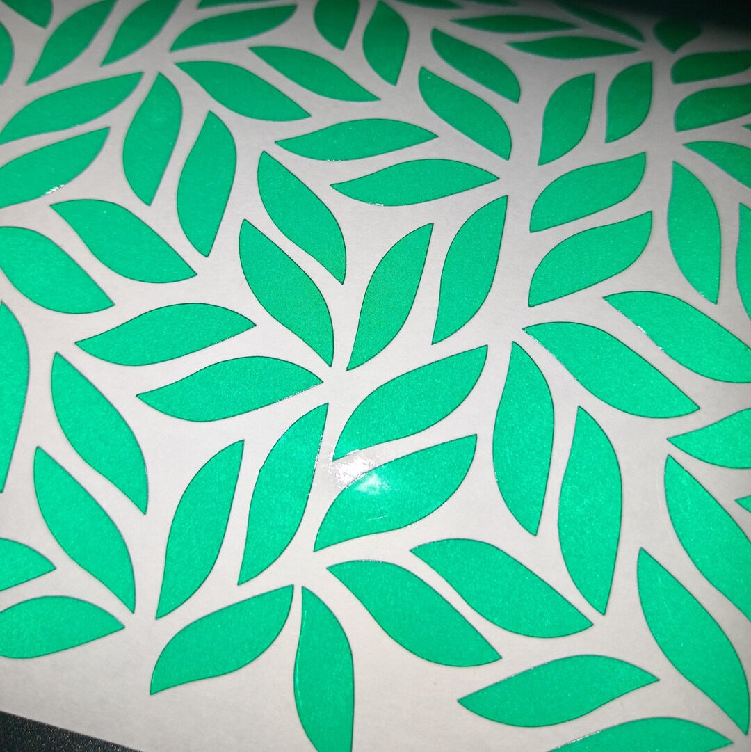 Fluorescent and Reflective Leaves Decals, Glow in the Dark, Bicycle ...