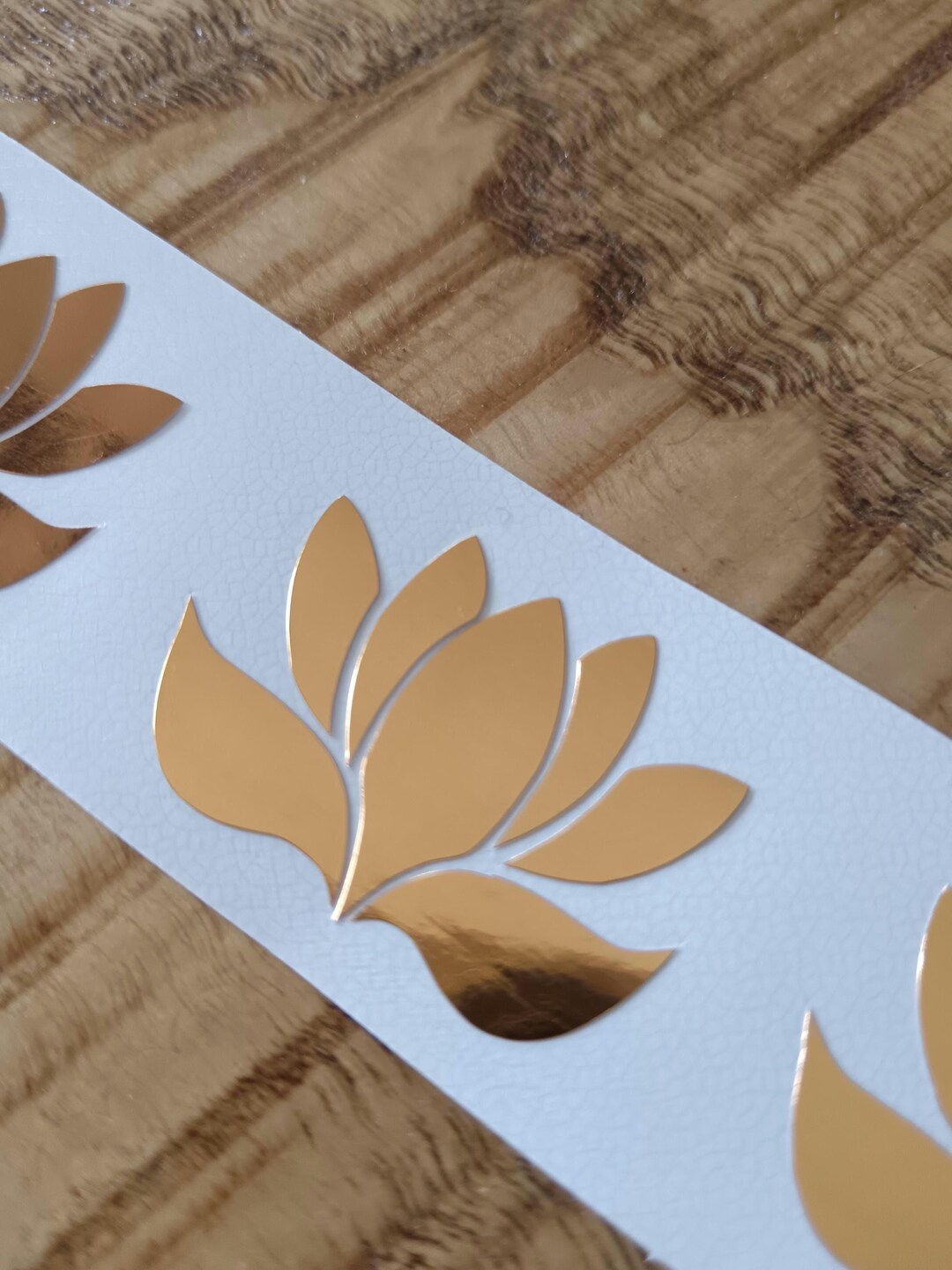 Gold Lotus Flower Chrome Stickers - Set of 10 Metallic Decals - Etsy
