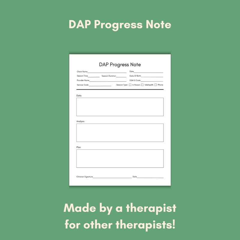 Dap Note Template - Etsy