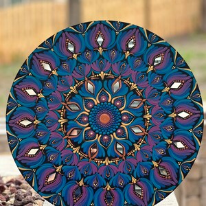 16” Handmade Mandala Art - Etsy