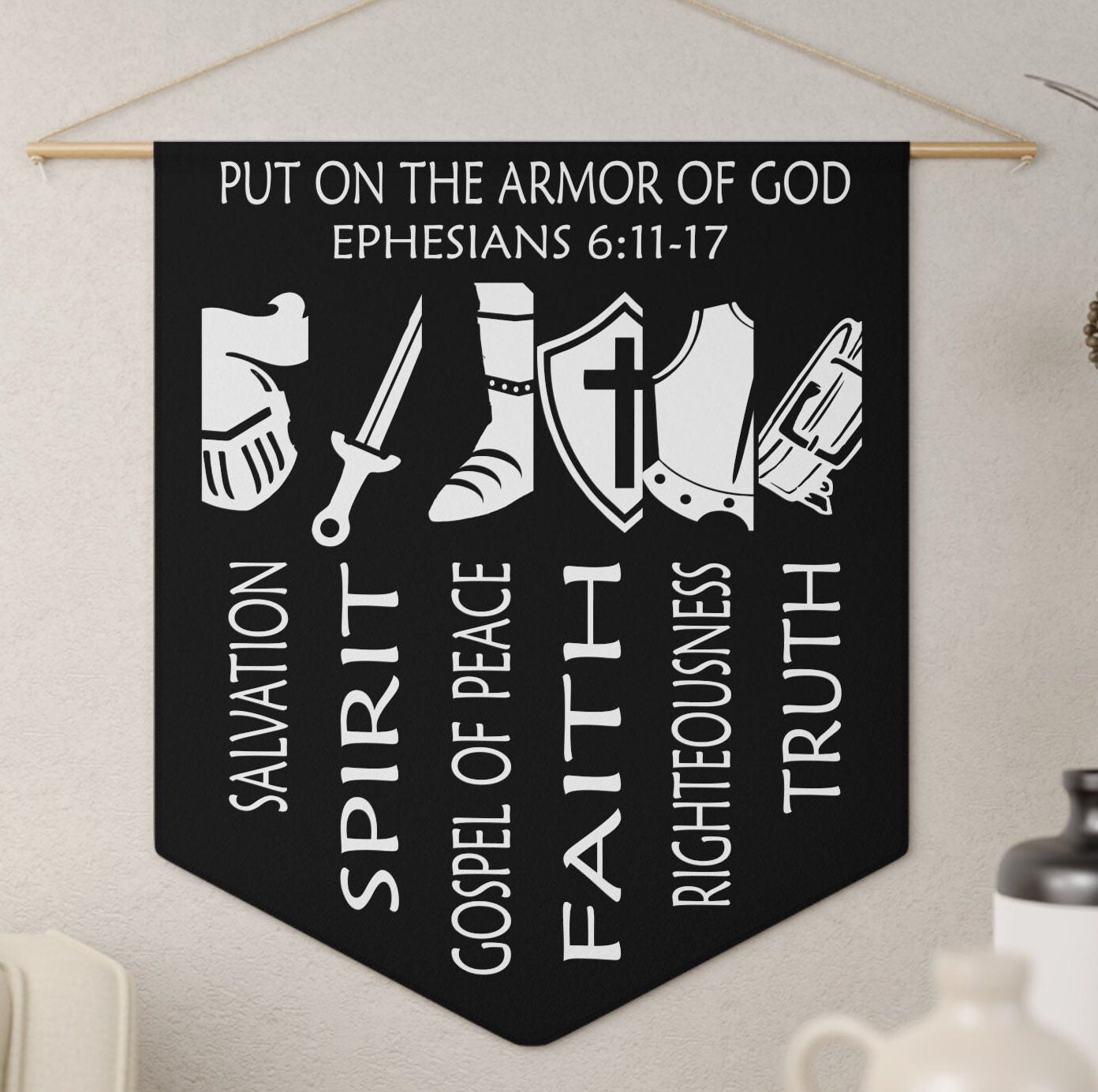 Armor of God Banner, Banner for Christian Families, Teens, Bible Study ...