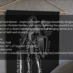 Armor of God Banner, Banner for Christian Families, Teens, Bible Study ...