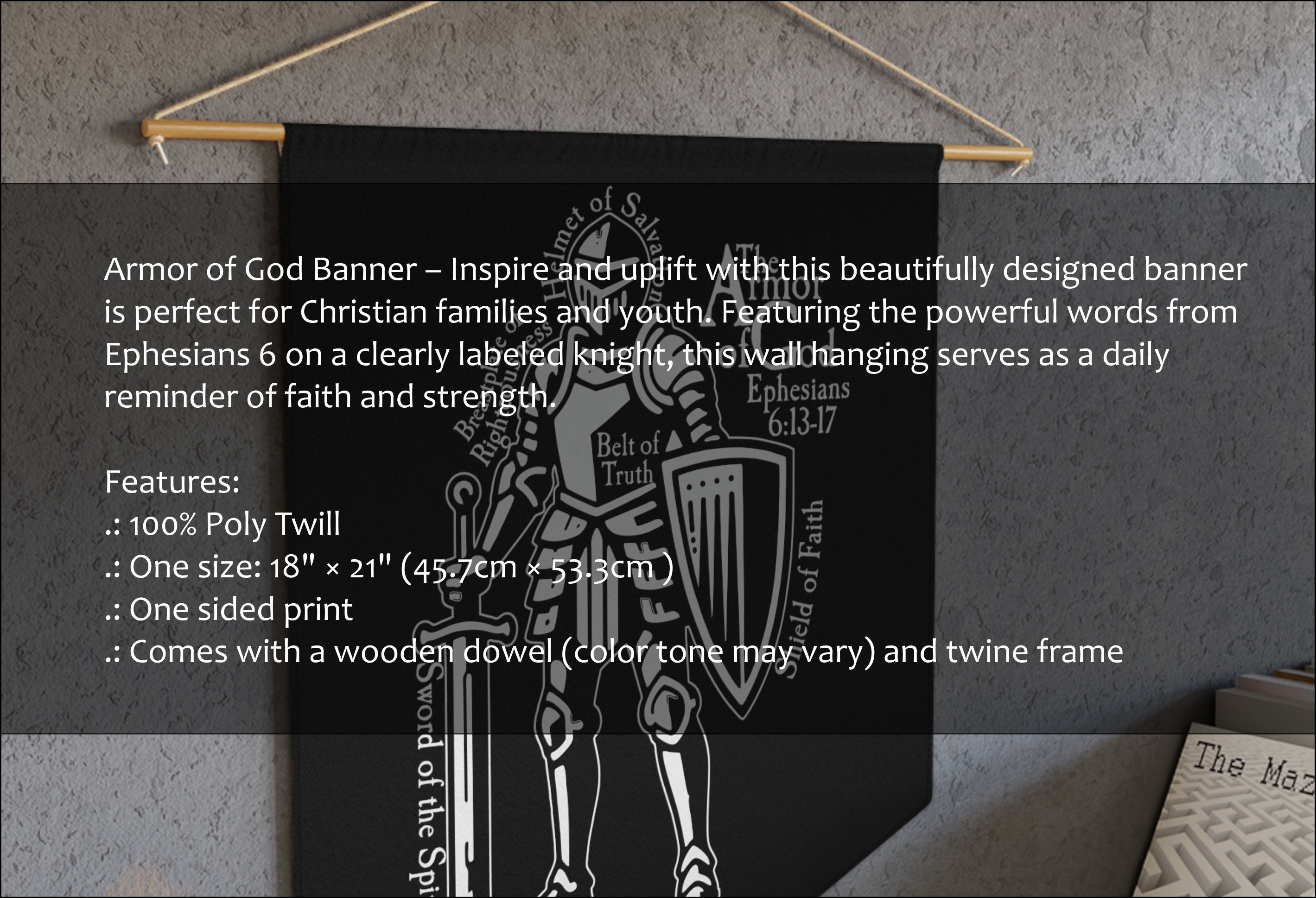 Armor of God Banner, Banner for Christian Families, Teens, Bible Study ...