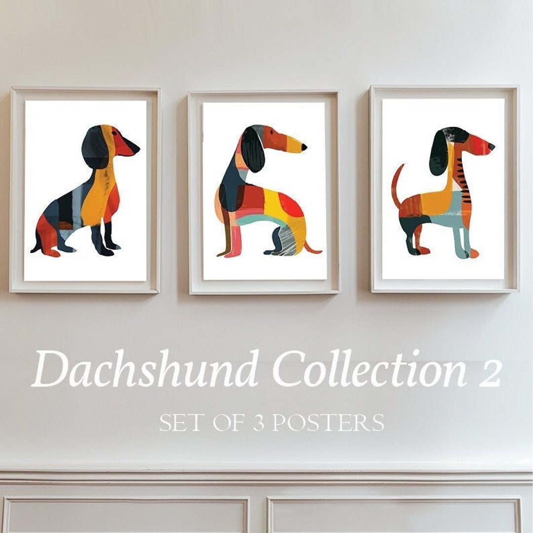 Dachshund Dog Poster for Dog Owner Gift for Dog Lover Dachshund Poster ...