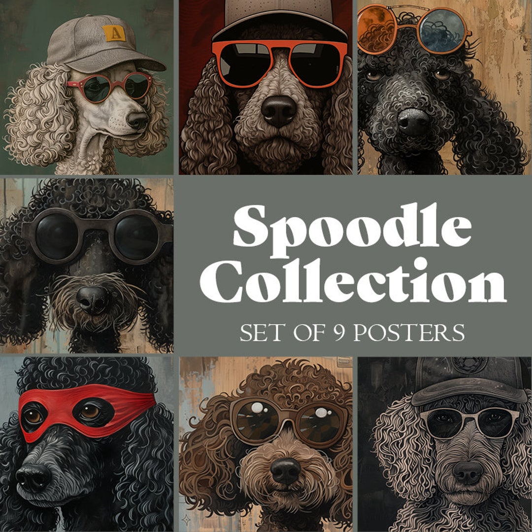 Spoodle Dog Poster for Dog Owner Gift for Dog Lover Printable Digital ...
