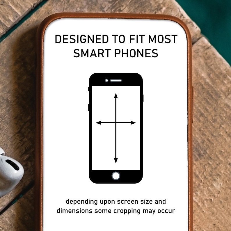 Boho Mobile Phone Wallpaper Mid Century Modern Phone Wallpaper Gift for ...