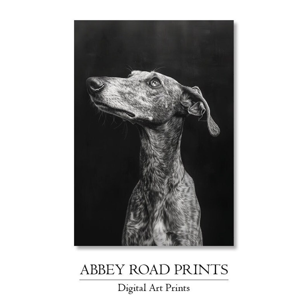 Greyhound Dog Poster for Dog Owner Gift for Dog Lover Greyhound Poster ...