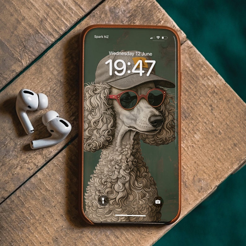 Spoodle Mobile Phone Wallpaper for Dog Owner Gift for Dog Lover Spoodle ...