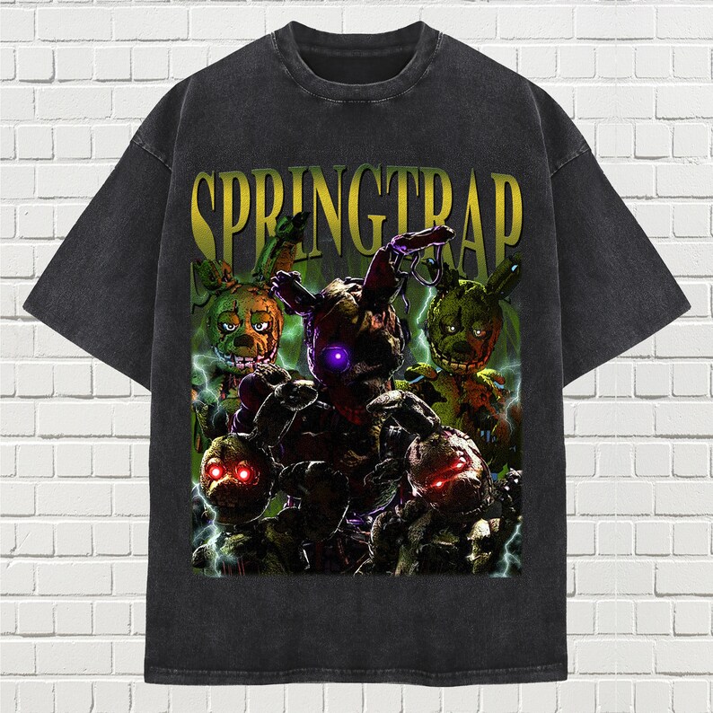 Limited Springtrap Vintage Unisex Shirt, Homage Tee, 90s Retro Design ...