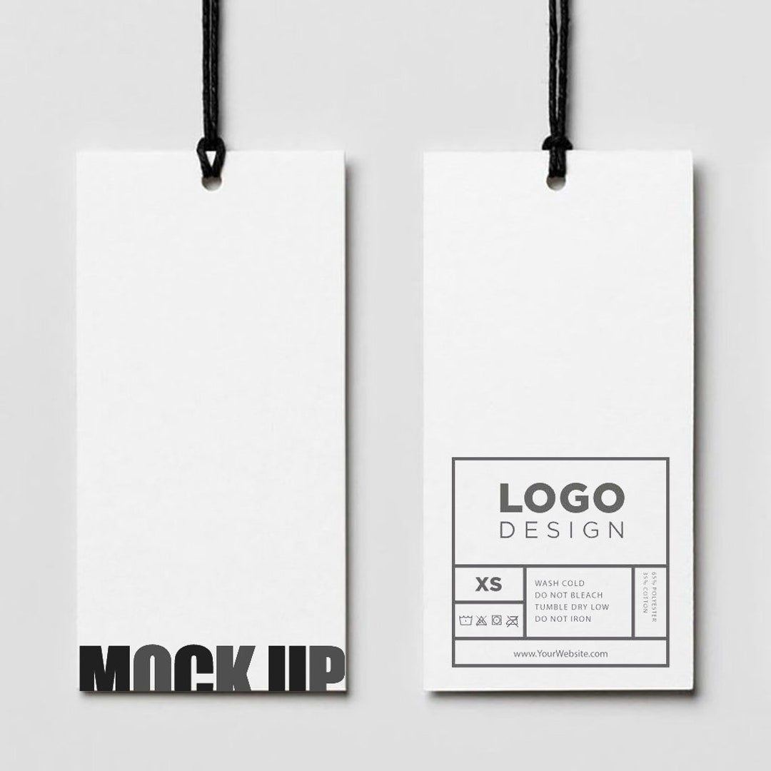 Custom Rectangle Clothing Hang Tags, Price Tags, Produce Tags With ...