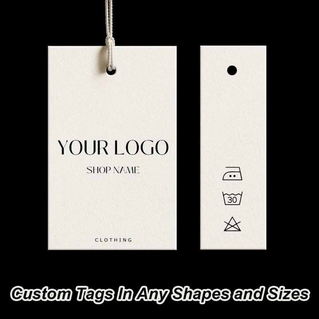 Personalized Price Hang Tags With String, Modern Boutique Tag for ...