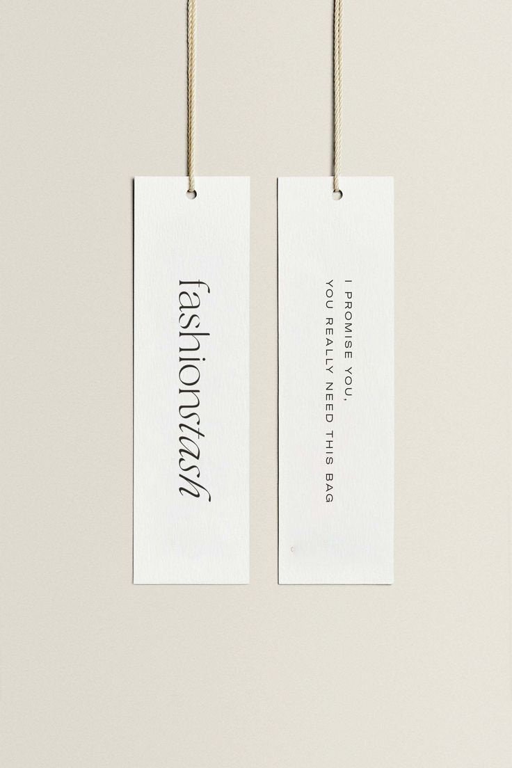 Custom Rectangle Clothing Hang Tags, Price Tags, Produce Tags With ...