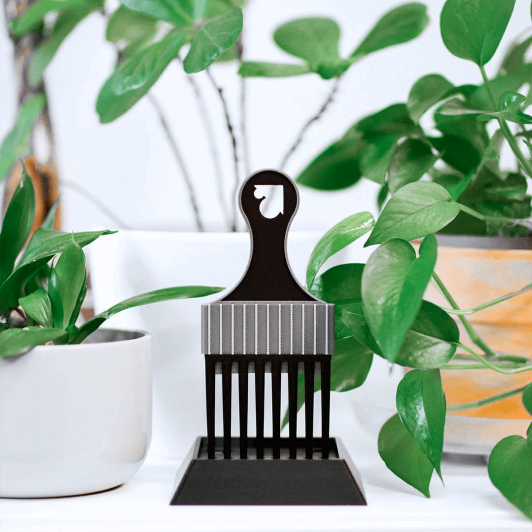 3D Printed Home Decor Afro Comb | Men’s Women’s Hair Comb Accessory for ...