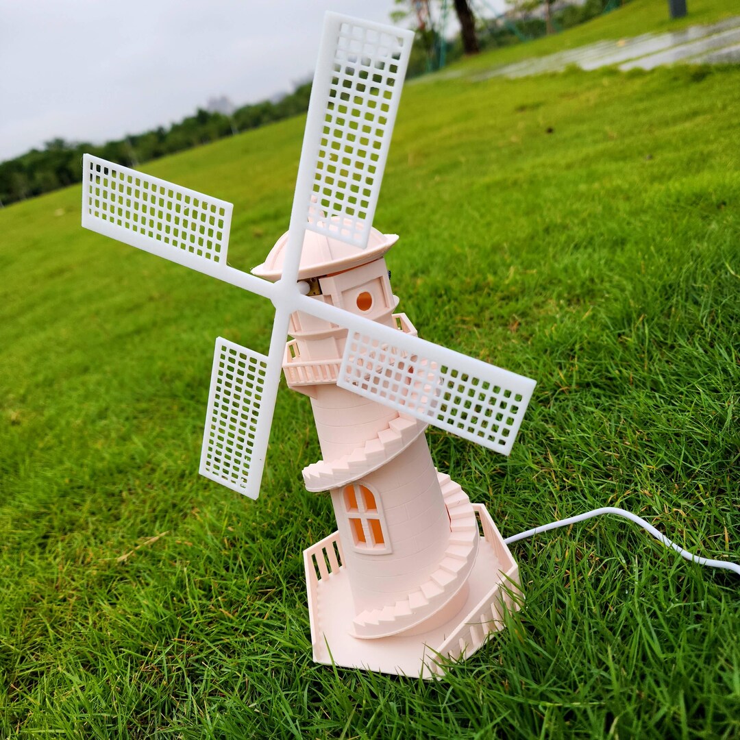 Windmill 3mf Print Files, Lighthouse Windmill Model 3MF Print, Print in ...