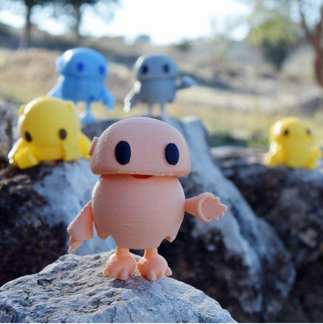 Cute Tiny Articulated Robot 3D Print Model Stl File for 3D Printing ...