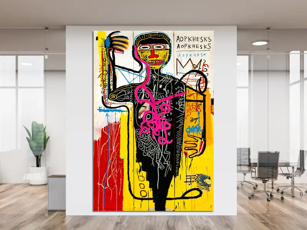 Basquia Versus Medici Extra Large Canvas Print Wall Art Contemporary ...