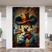 Mafia Mickey Mouse Canvas Print Bright Extra Large Graffiti Style Wall ...