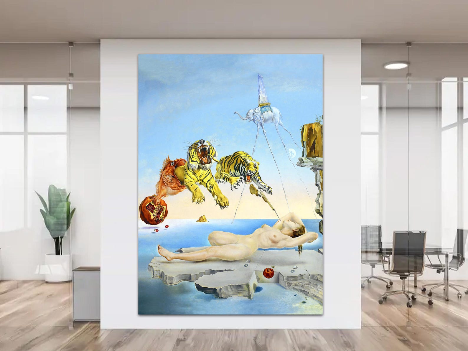 Salvador Dali Dream Caused by Flight of a Bee Ready to Hang Canvas ...