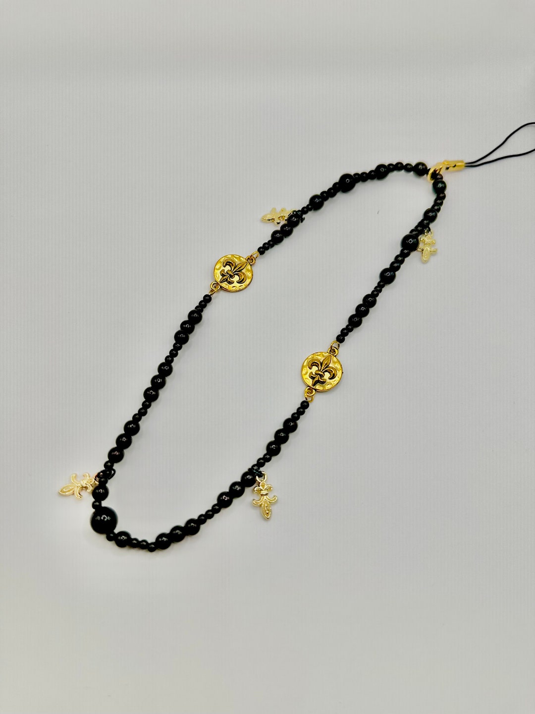 Chrome Hearts Phone Strap, Y2K Phone Strap, Aesthetic Beaded Phone ...