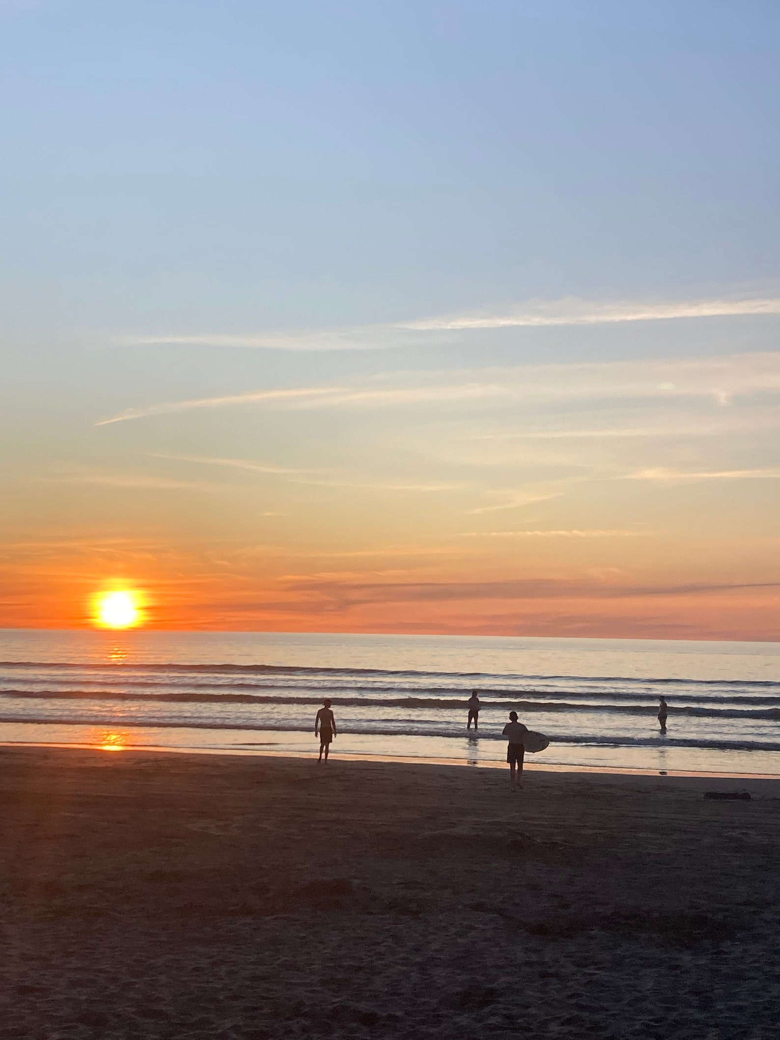 Jpg Sunset Beach Yellow Orange Blue Scene HD Art Deco Large Print A4 ...