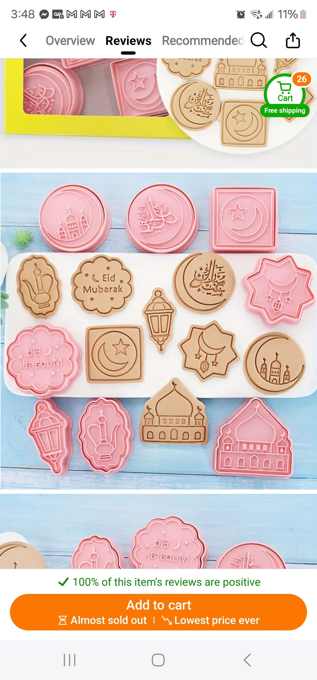 Eid Mubarak Cookie Cutter Masjid Mosque Moon Star Cookie Cutter Eid Craft Activity Eid Baking ...